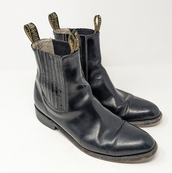 Shoes | Botines Ma Armenta Mens Black Leather Ankle Pull On Boots ...